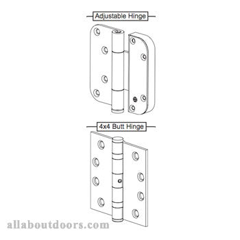 Weather Shield Door Hinges & Hardware – Door and Window Parts