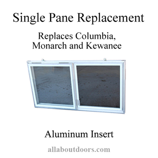 C-300 Basement Insert-Aluminum Single Pane – Door and Window Parts