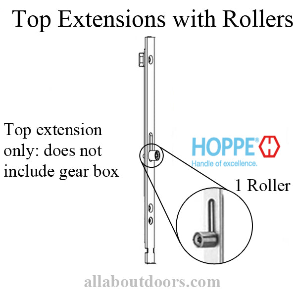 HOPPE 16mm Two Roller Top Extensions – Door and Window Parts