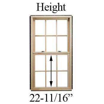 22-11/16" Unobstructed Glass Height – Door and Window Parts
