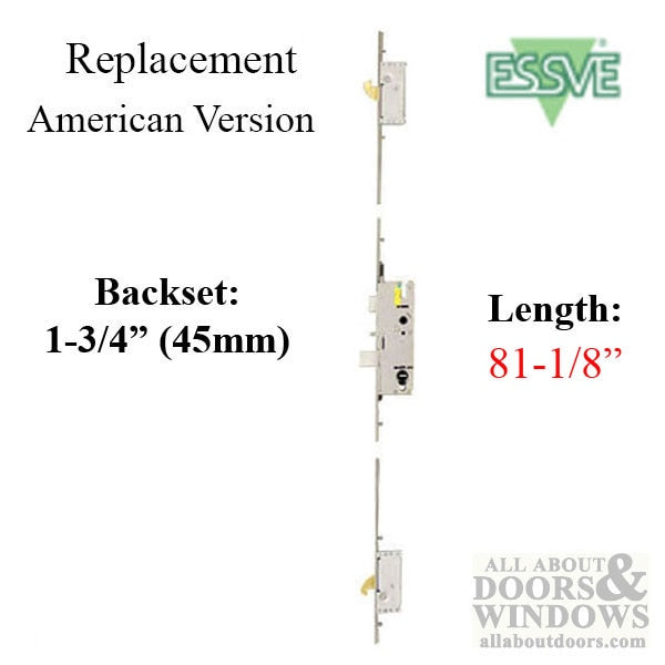 ESSVE 81" Multipoint Lock, 20mm 45/92 Active Single Door with Hooks ...
