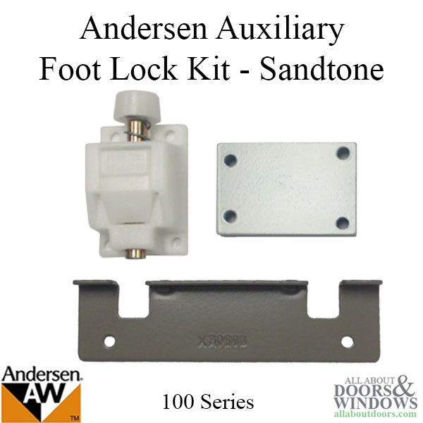 Andersen 100 Series Auxiliary Foot Lock Kit - Sandtone – Door and ...
